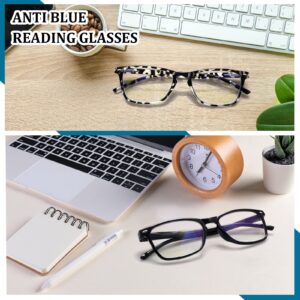 ZONLON 6 Pack Reading Glasses for Women Men, Spring Hinge Eyeglasses Blue Light Blocking Anti Eyestrain Computer Readers (6 Mix C1, 0.00, multiplier_x)