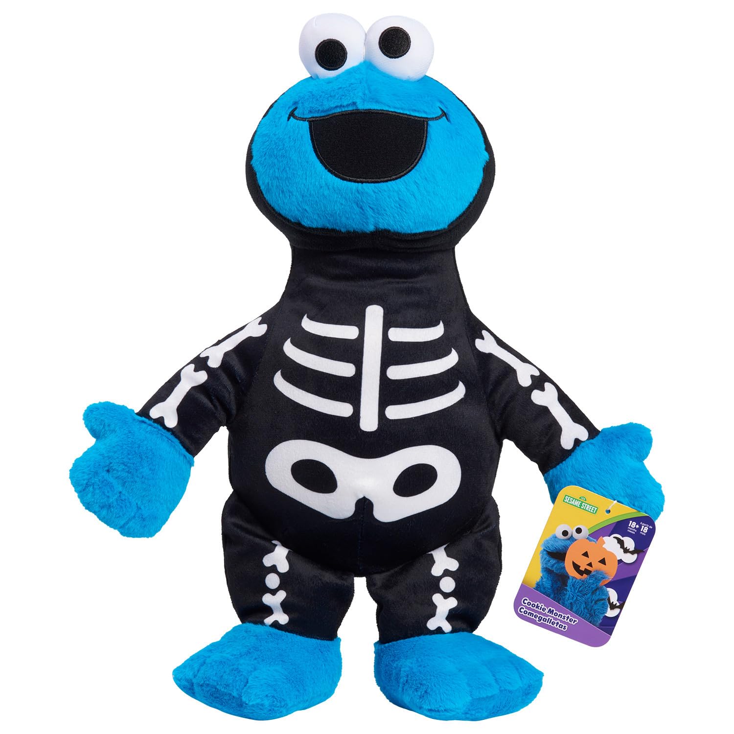 Sesame Street Halloween 15-inch Large Plush Cookie Monster Stuffed Animal, Super Soft Plush, Kids Toys for Ages 18 Month by Just Play