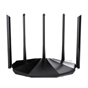 tenda wifi 6 router for home, ax1500 dual band gigabit router for wireless internet, long range coverage with 5 * 6dbi high-gain antennas, 4 gigabit ports, support wpa3, ipv6, parental control(rx2pro)