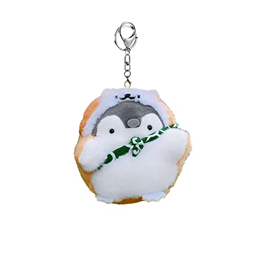 Vitaniya Cute Plush Keychains for Women Small Stuffed Animals,Corgi Penguin,Cute Key ring,Cute Keychains for Backpacks,Kawaii Animals,Christmas Gift.