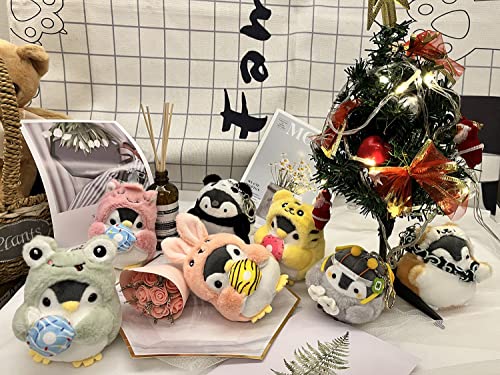 Vitaniya Cute Plush Keychains for Women Small Stuffed Animals,Corgi Penguin,Cute Key ring,Cute Keychains for Backpacks,Kawaii Animals,Christmas Gift.