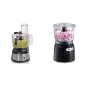 hamilton beach food processor & vegetable chopper bundle (70730 + 72850)