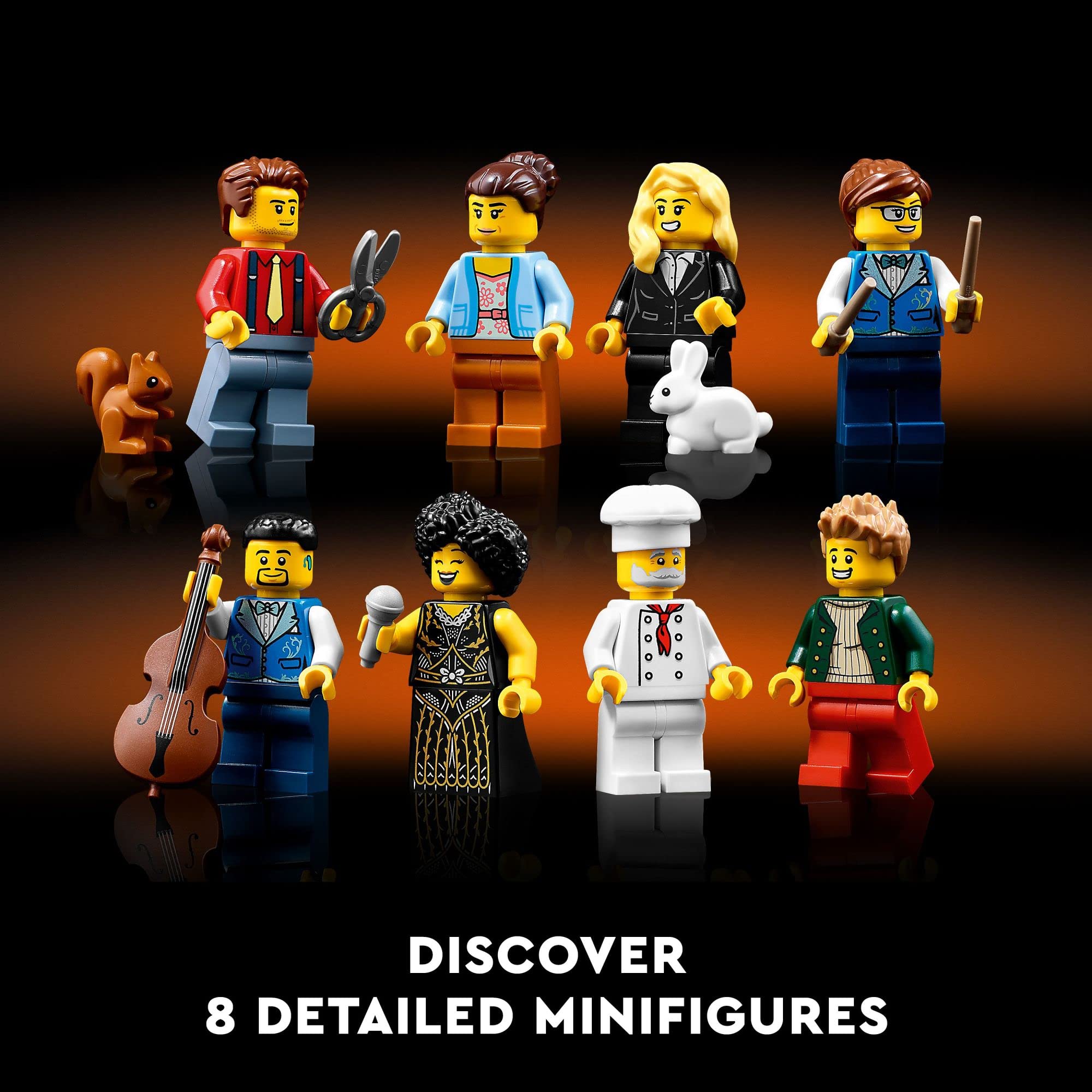 LEGO Icons Jazz Club 10312 Building Set for Adults and Teens, A Collectible Gift for Musicians, Music Lovers, and Jazz Fans, includes 5 Detailed Rooms within The Music Venue and 8 Minifigures