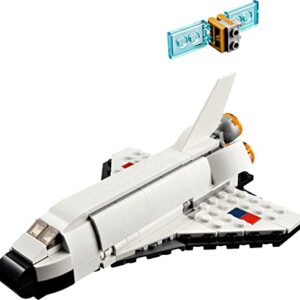 LEGO Creator 3 in 1 Space Shuttle Building Toy for Kids, Creative Gift Idea for Boys and Girls Ages 6 and Up, Build and Rebuild This Space Shuttle Toy into an Astronaut Figure or a Spaceship, 31134