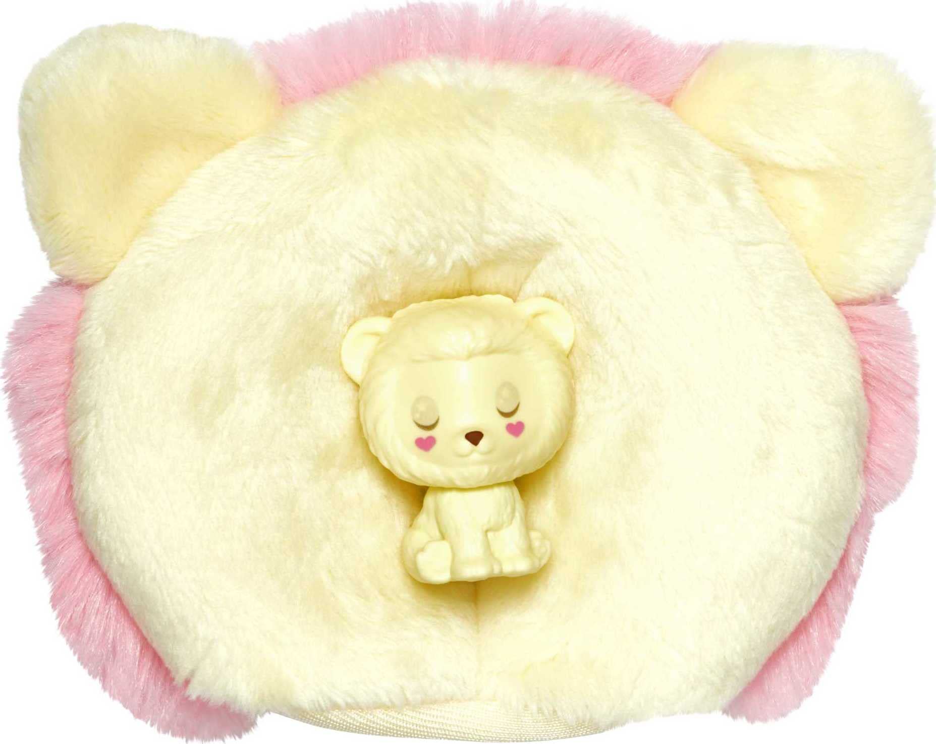 Barbie Cutie Reveal Doll with Blonde Hair & Lion Plush Costume, 10 Suprises Include Accessories & Pet (Styles May Vary)