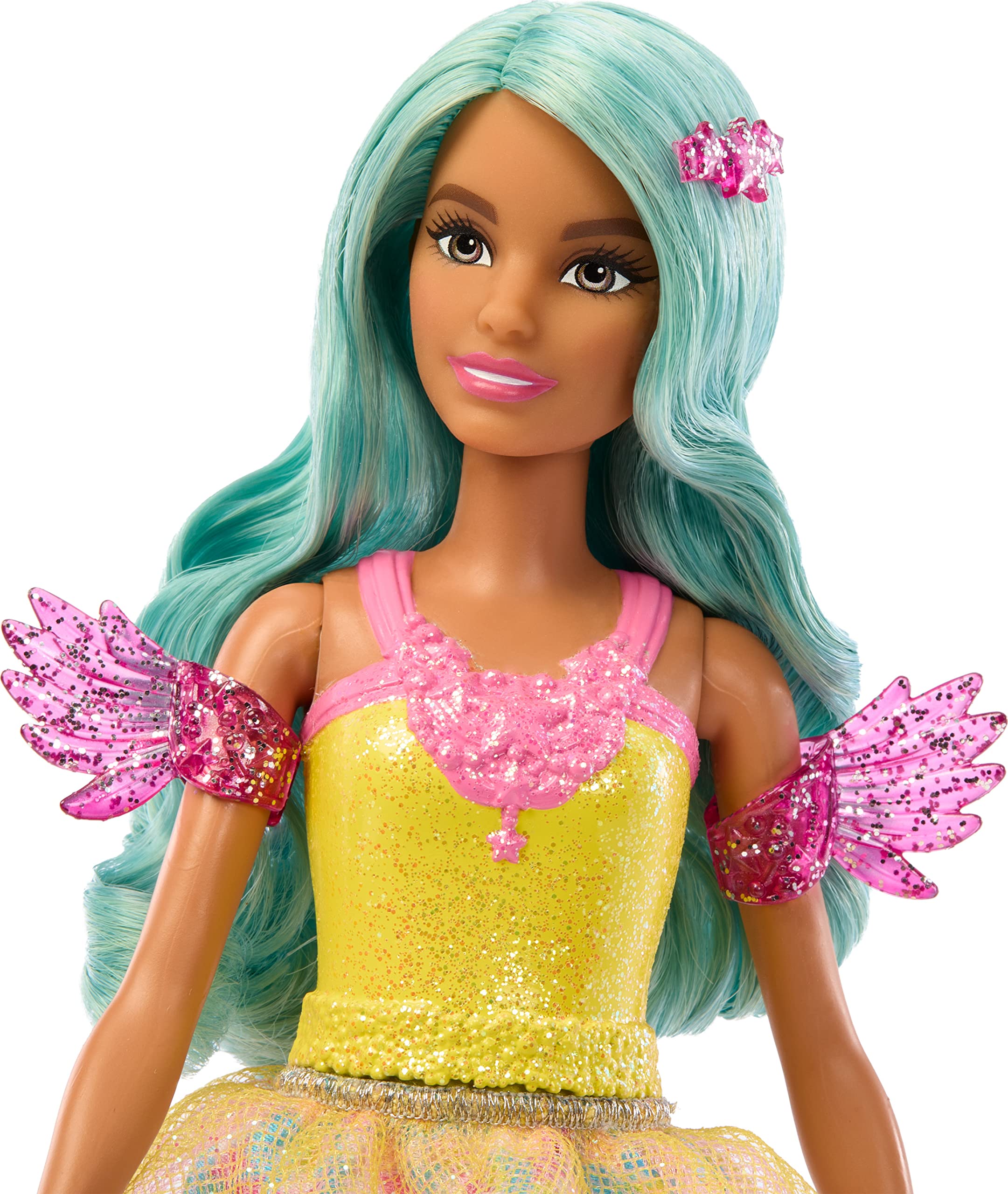 Barbie A Touch of Magic Fashion Doll, Teresa with Fantasy Outfit & Colorful Hair with Comb & Pet Accessories