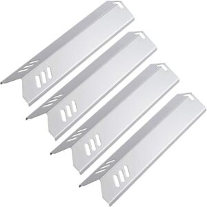 Replacement Grease Tray (24-27 inches width) and Heat Plate Set of 4 for Dyna-Glo BBQ Grill Models DGB494SPB, DGB495SDP, DGP495SDP-D, DGF493BNP, DGB495, DGB515, DGB610, DGF493, DGF510, DGF600