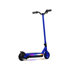 Jetson Echo X Kids Electric Scooter, Lava LED Light-Up Deck, Thumb Throttle, 80-Watt Motor, Up To 9 MPH, Run Time Up To 40 Minutes, Ages 8+, Blue, JECHOX-BLU