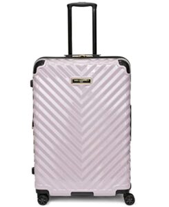 karl lagerfeld paris women's suitcase spinner wheels hardside, lilac, one size