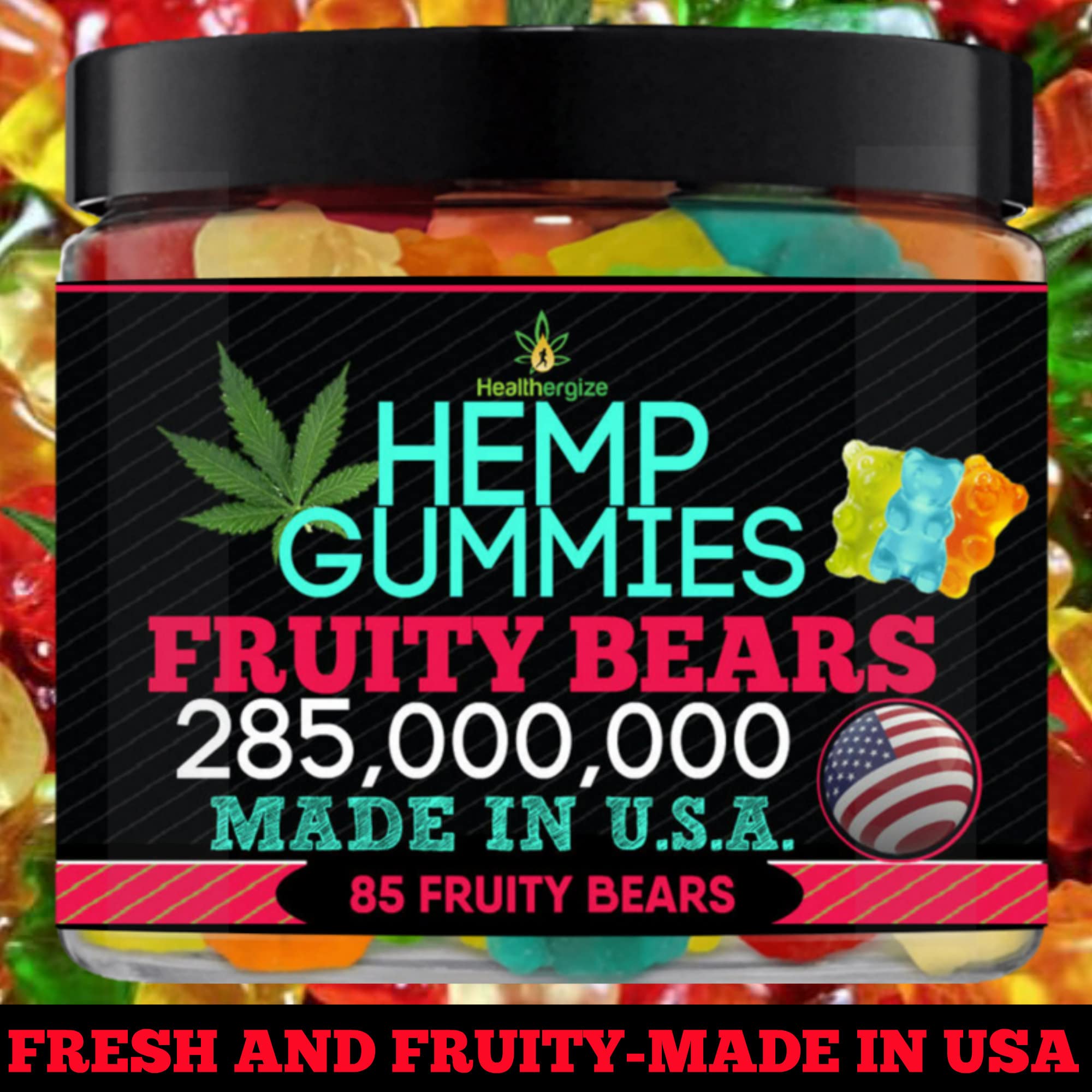 Hеmр Gummies Premium Gummy Bears-Natural Organic Pure Hеmр Oil Infused-Great Party Edible Candy-for Peace and Relaxation, Discomfort, Muscles, Joints-Made in USA