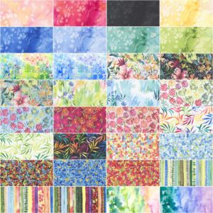 Eufloria AB Bundle by Create Joy Project, 32 18-inch by 22-inch Precut Fabric Fat Quarters