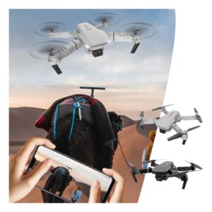 dual -shot 1080p folding aerial drone, hd camera, wifi map high -definition aircraft, remote control toy gifts