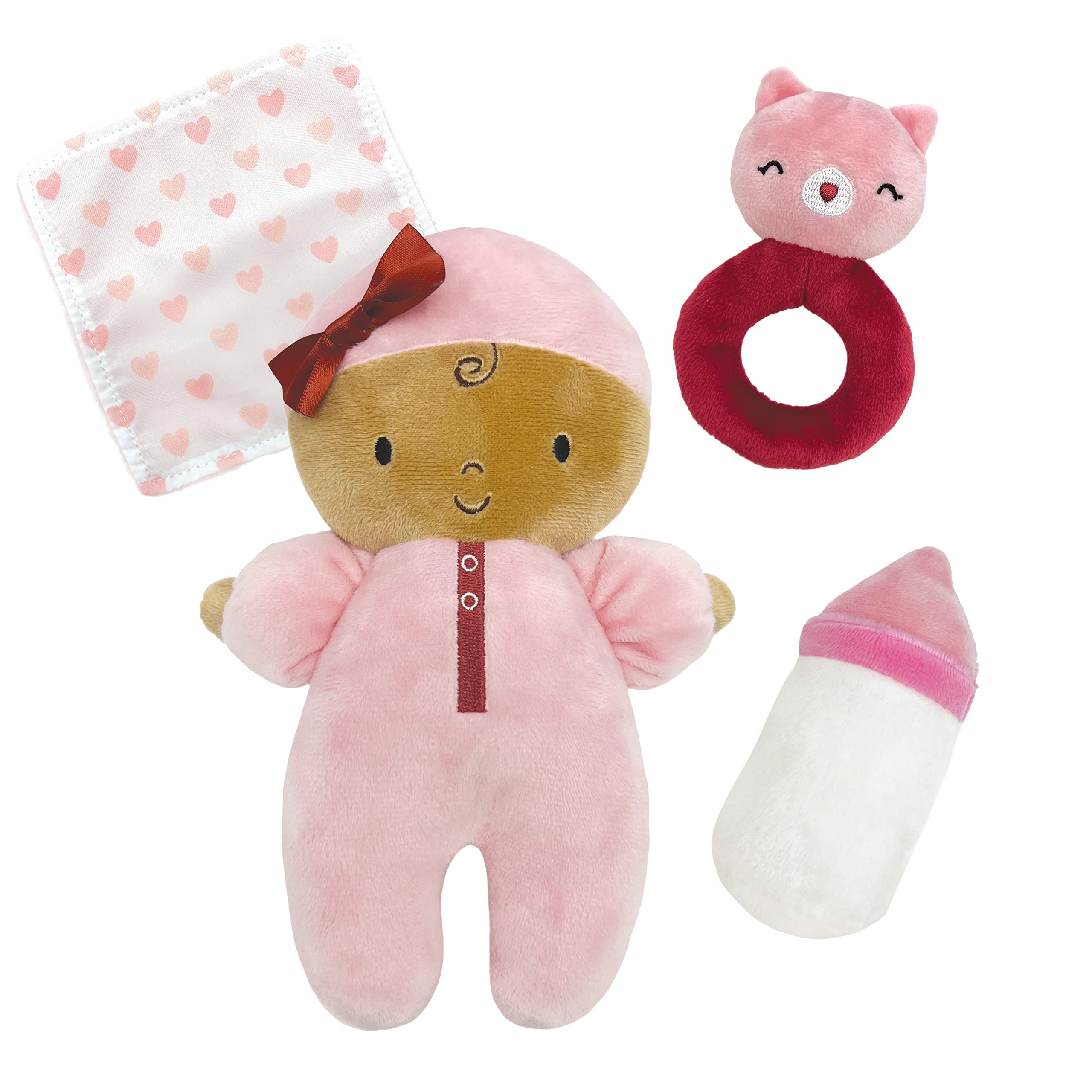 Simple Joys by Carter's Unisex Babies' Plush Playset, Pink Gift, Standard