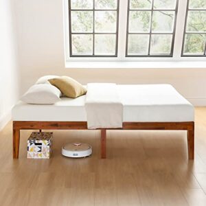 Mellow Naturalista Classic 16 Inch Solid Wood Bed, Cherry Platform, Queen