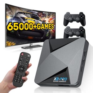 super console x2 pro retro game console with 100,000+games,video game console with emuelec 4.5/android 9.0/coree,4k hd emulator console compatible with psp/ps1/dc/mame/arcade,2.4+5g,bt 5.0,best gifts