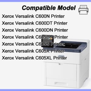 YOUTOP C600 C605 Imaging Unit Replacement for XEROX Versalink C600 C605 Drum Cartridge Compatible for Versalink C600N C600DT C600DN C605DN C605S C605X C605XL Printer(4 Pack)