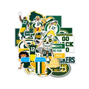 30 pcs american football rugby stickers for water bottle, laptop, bicycle, computer, motorcycle, travel case, car decal decoration sticker 2-2.5 inches