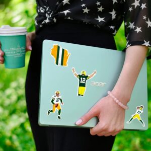 30 PCS American Football Rugby Stickers for Water Bottle, Laptop, Bicycle, Computer, Motorcycle, Travel Case, Car Decal Decoration Sticker 2-2.5 inches