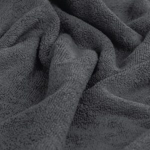 Utopia Towels 4 Pack Premium Viscose Oversized Bath Towels Set, 100% Ring Spun Cotton (27 x 54 Inches) Highly Absorbent, Quick Drying Shower Towels for Bathroom, Spa, Hotel and Gym (Grey)