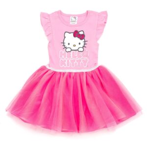 hello kitty little girls tulle dress pink 7-8