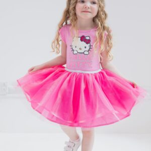 Hello Kitty Little Girls Tulle Dress Pink 7-8