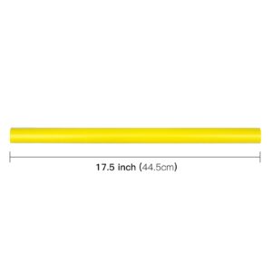 RUSPEPA Yellow Wrapping Paper Solid Color - Mini Roll - for Christmas, Wedding, Birthday, Shower, Congrats, and Holiday - 17.5 Inches X 32.8 Feet