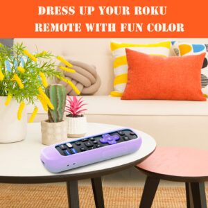 2 Pack Case for Roku Voice Remote Pro, Cover for Roku Headphone Remote Rechargeable Controller Silicone Sleeve Skin Glow in The Dark