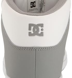 DC Men's Manteca 4 Hi High Top Casual Skate Shoe Sneaker, White/Grey, 9.5