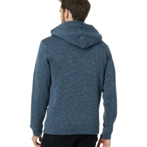 Quiksilver Men's Keller Hood Fleece Top, Navy Blazer Heather 233