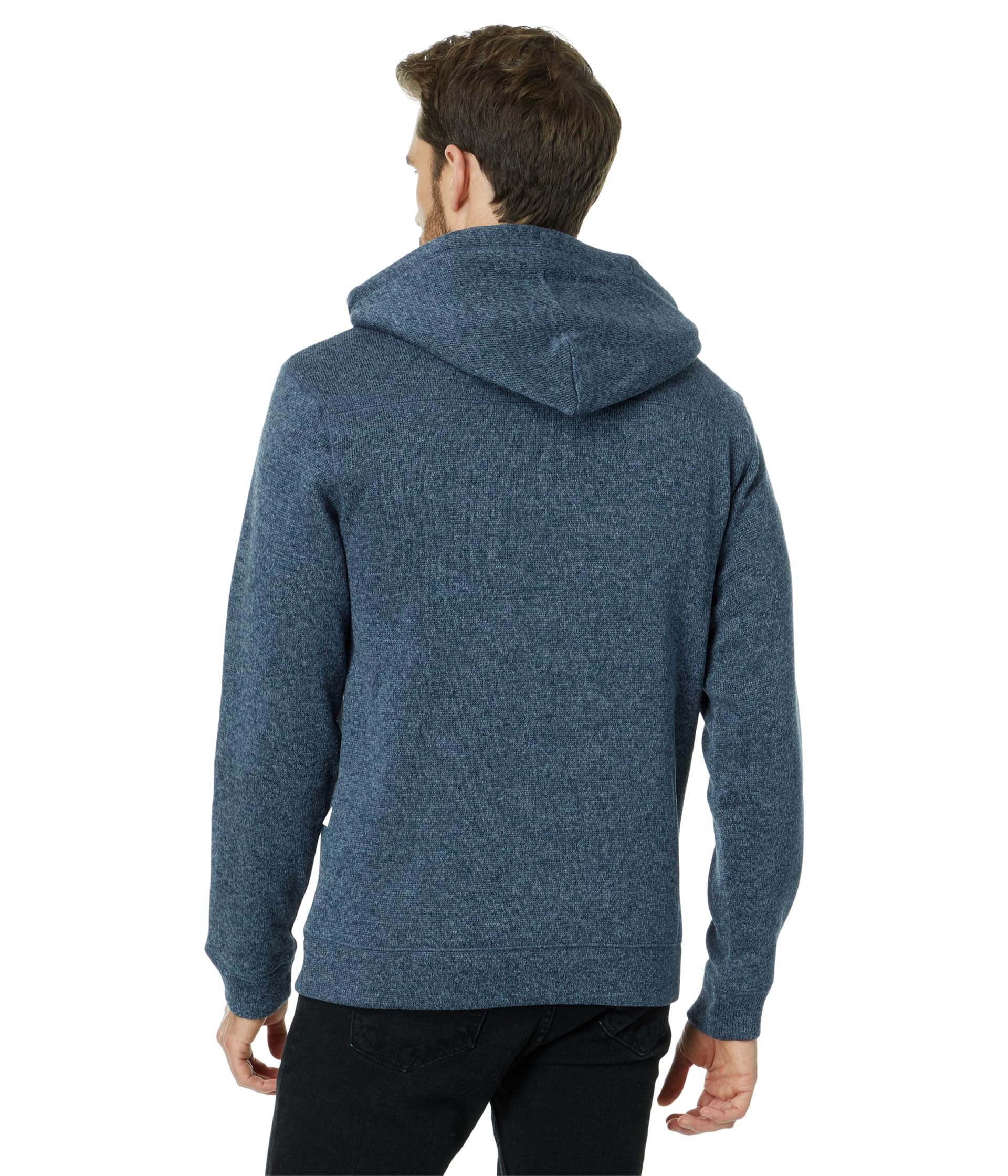 Quiksilver Men's Keller Hood Fleece Top, Navy Blazer Heather 233