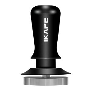 ikape 53.3mm espresso tamper, premium barista coffee tamper with calibrated spring loaded, 100% flat stainless steel base tamper fits for breville series 54mm portafilter basket