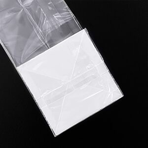 Morepack Gusseted Cellophane Bags,Flat Bottom Cellophane Bags with Paper Insert 50Pcs 2x2x8 Inches Biscotti bags