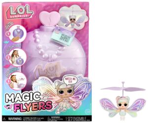 l.o.l. surprise! magic flyers: sweetie fly- hand guided flying doll, collectible doll, touch bottle unboxing, great gift for girls age 6+