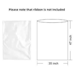 Morepack Extra Large Cellophane Bags for Gift Baskets 35x47 Inches, Jumbo Big Clear Cellophane Bags 20Pieces