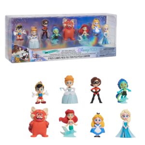 disney100 years of epic transformations, limited edition 8-piece figure set, kids toys for ages 3 up by just play