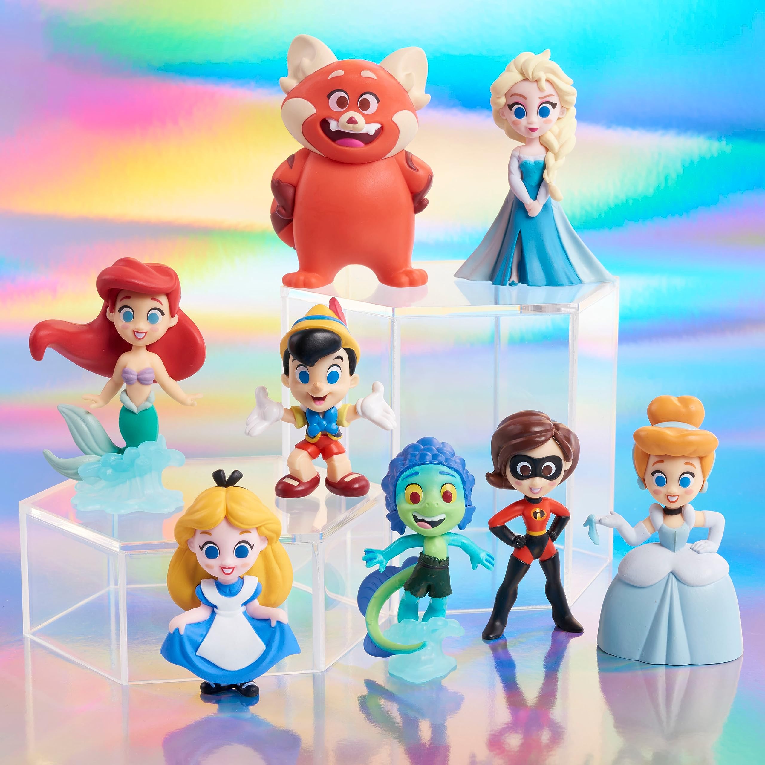 Disney100 Years of Epic Transformations, Limited Edition 8-piece Figure Set, Kids Toys for Ages 3 Up by Just Play