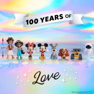 Disney100 Years of Epic Transformations, Limited Edition 8-piece Figure Set, Kids Toys for Ages 3 Up by Just Play