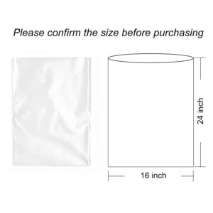 Morepack 16x24Inches Cellophane Bags for Gift Baskets,Clear Cellophane Basket Bags 10Pieces