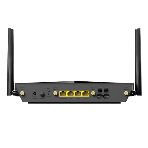 Cudy 4G LTE Cat 12 WiFi Router, LTE Modem Router, Qualcomm Chipset, Dual SIM 4G Cellular Router, AC1200 Dual Band WiFi, 4 Gigabit Ports, OpenVPN, WireGuard, Band Lock, TTL, at Command