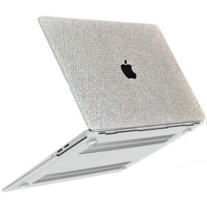 teazgopx bling rhinestone case compatible with macbook pro 15 inch 2019 2018 2017 2016 release (model:a1990 a1707),glitter sparkle diamond case fashion luxury shiny crystal hard shell for women girls