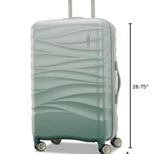 American Tourister Cascade Hardside Expandable Luggage Wheels, Sage Green, 24-Inch Spinner