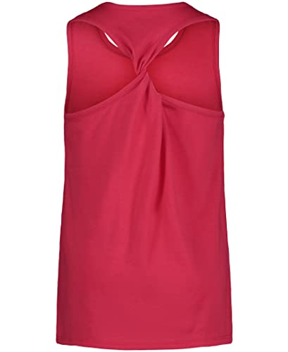 Calvin Klein Girls' Performance Tank Top, Sleeveless & Crew-Neck Neckline, Logo Detailing, Azalea Twist