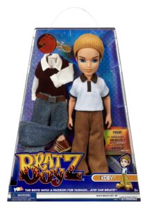 bratz original fashion doll koby boyz series 3 with 2 outfits and poster, collectors ages 6 7 8 9 10+