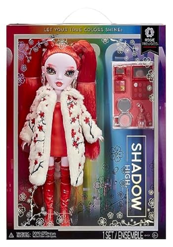 Rainbow High Shadow High Rosie - Red Fashion Doll. Fashionable Outfit, Extra Long Hair & 10+ Colorful Play Accessories. Great Gift for Kids 4-12 Years Old & Collectors