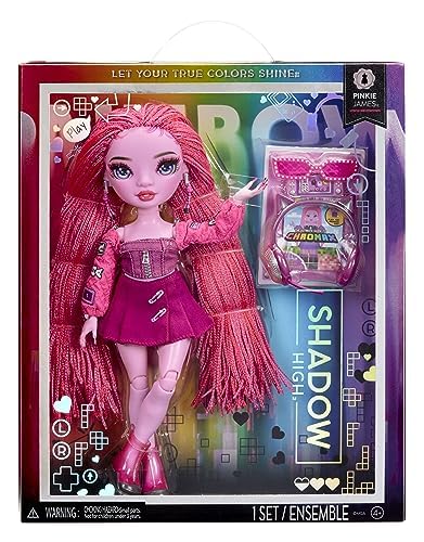 Rainbow High Shadow High Pinkie - Pink Fashion Doll. Fashionable Outfit & 10+ Colorful Play Accessories. Great Gift for Kids 4-12 Years Old & Collectors