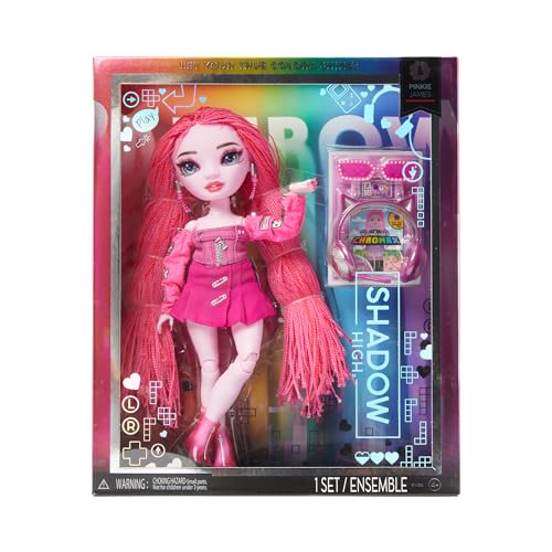 Rainbow High Shadow High Pinkie - Pink Fashion Doll. Fashionable Outfit & 10+ Colorful Play Accessories. Great Gift for Kids 4-12 Years Old & Collectors