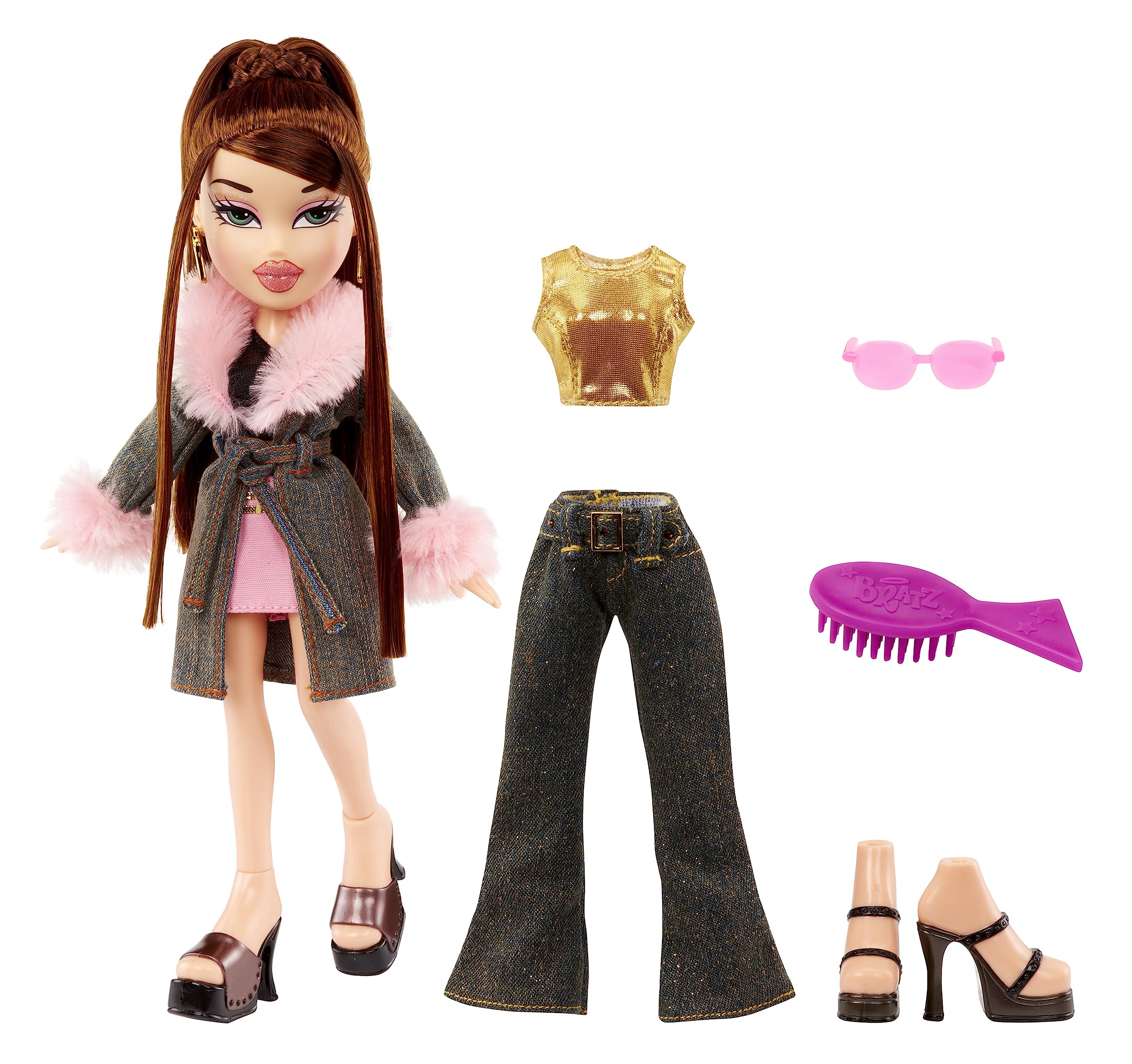 Bratz Original Fashion Doll Dana Series 3 with 2 Outfits and Poster, Collectors Ages 6 7 8 9 10+