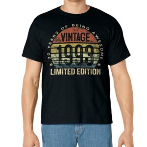 Vintage 1993 Limited Edition 30 Year Old Gifts 30th Birthday T-Shirt