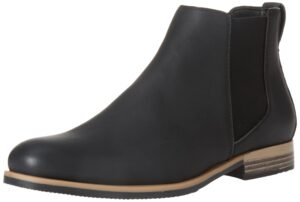 amazon essentials men's chelsea boot, black faux leather, 13