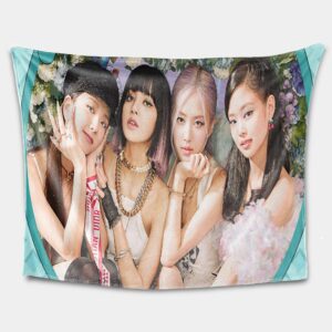 gzdxd korean girl group poster blanket, hd printing does not fade, soft flannel throw blanket, suitable for kids teen adult gift (color 10,50x60in (130x150cm))